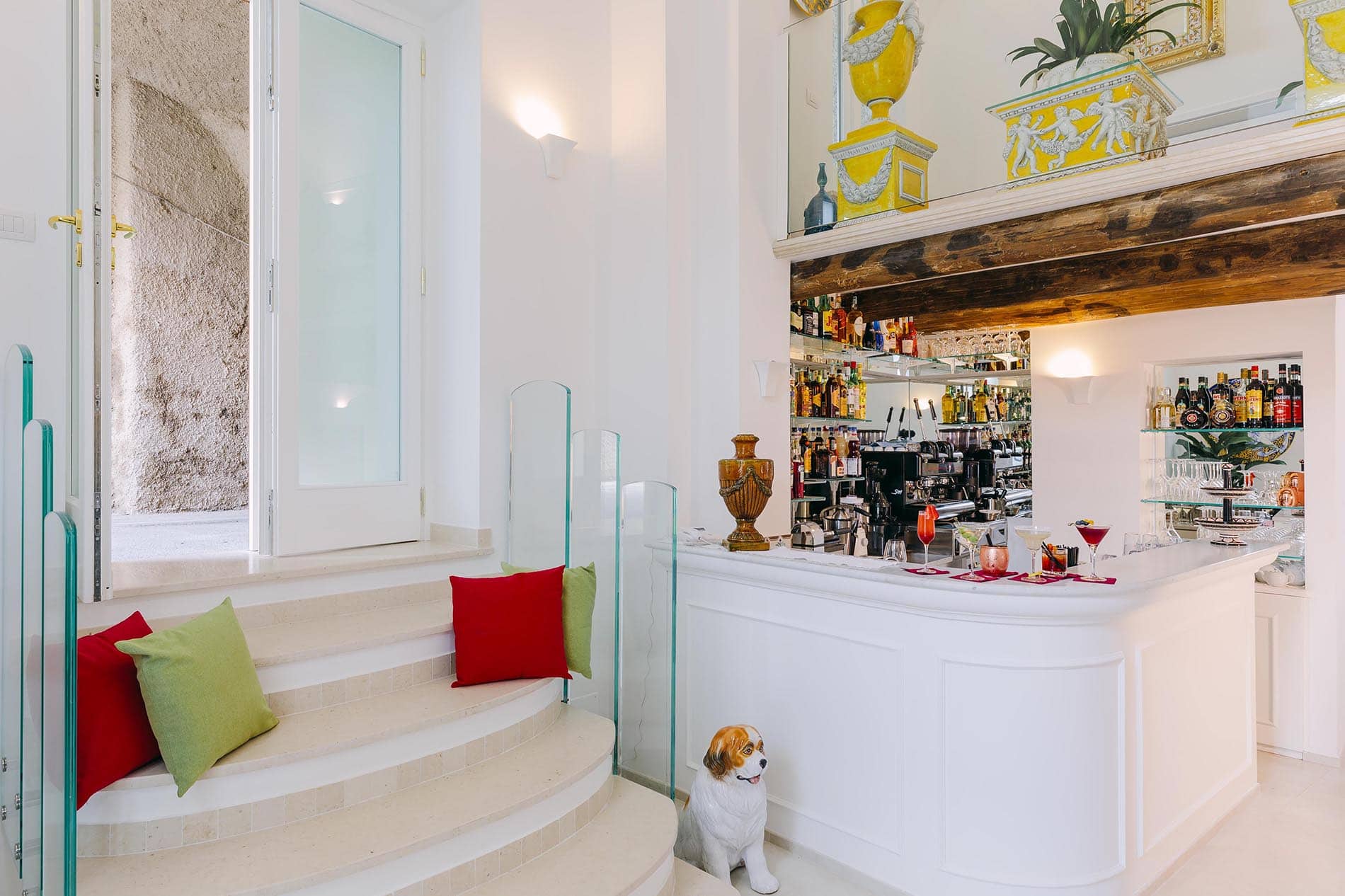 THE BAR OF PALAZZO PASCAL LOCATED IN SCALA IN THE AMALFI COAST